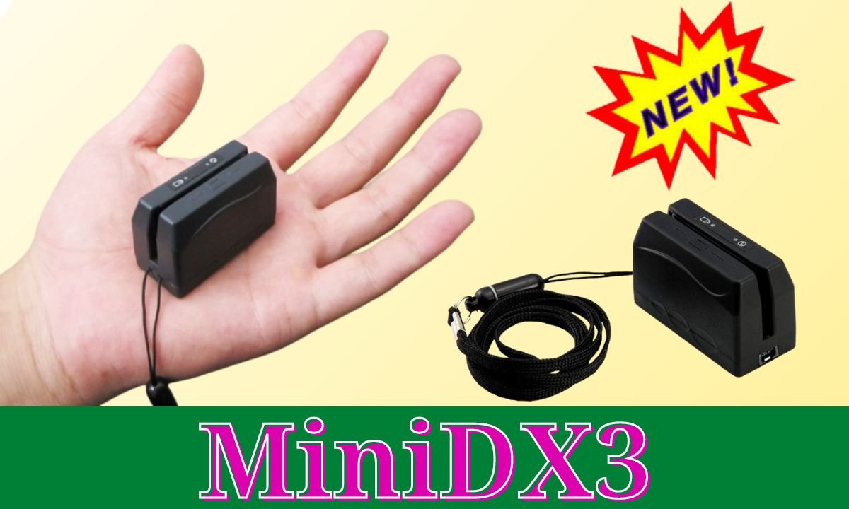 Mini DX3 - Mini USB Portable Reader | Magnetic Stripe Card Reader - MSR Mini DX3 - Mini USB Portable Reader | Magnetic Stripe Card Reader - MSR